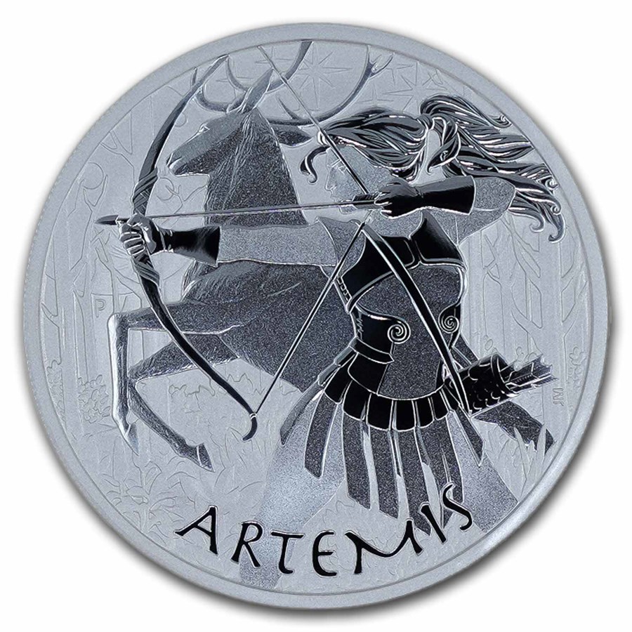 2023 Tuvalu Artemis Gods of Olympus 1 oz Silver Coin – Gold Price